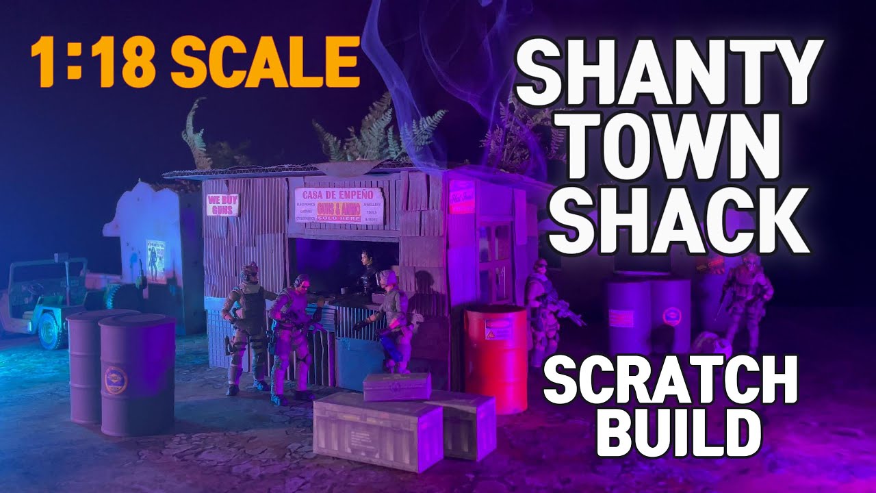 Let's Build a 1:18 Scale Shanty Town Shack - YouTube