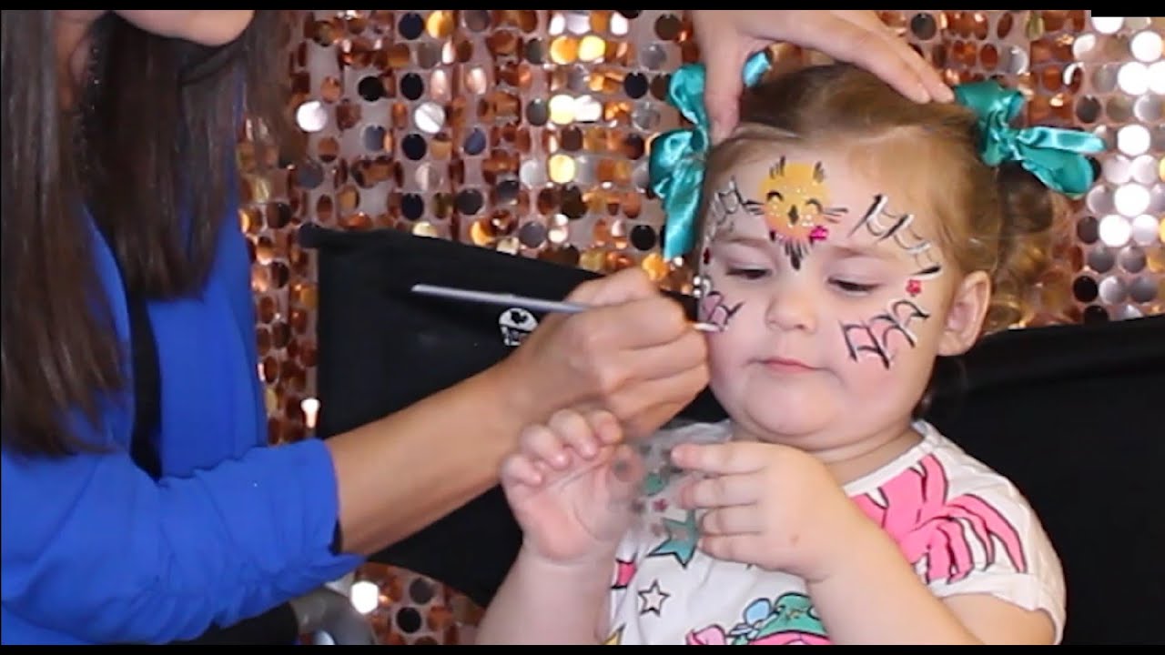 Face painting Owl and Spider Web for Halloween - quick and easy design ...