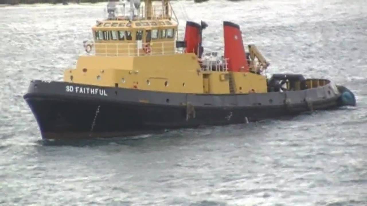 Adept Class Tug Boat 'SD Faithful' A228 Plymouth Sound, Devon, England ...