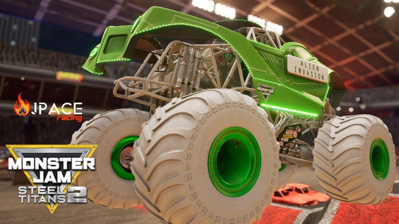INSANE Alien Invasion Inverted FREESTYLE | Monster Jam Steel Titans 2 ...
