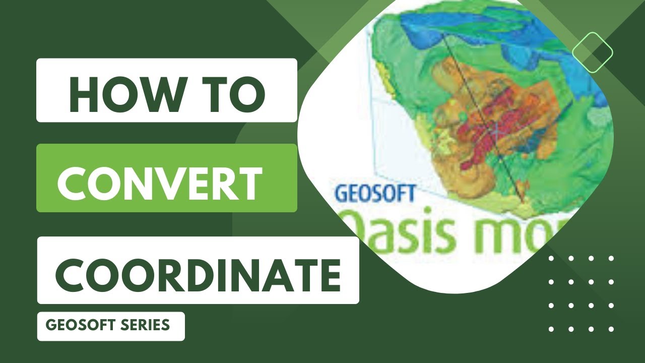 Geosoft Oasis Montaj - How to Convert Coordinate in Geosoft - YouTube