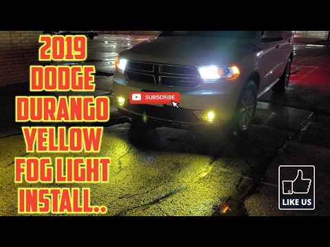 2019 Dodge Durango LED Fog Light Install! - YouTube