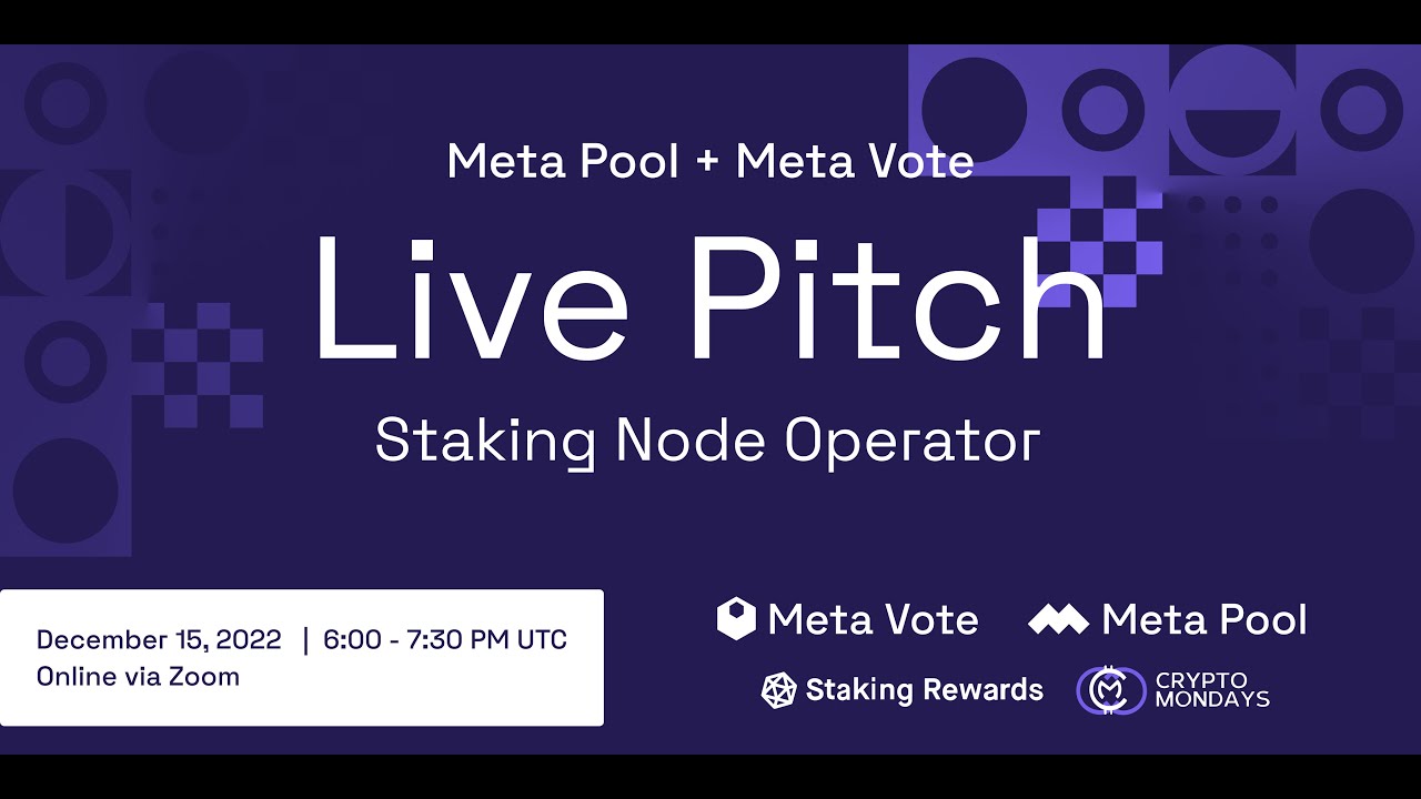 2nd batch Node Operator pitch — Meta Staking Vote is delegating 1.35 million NEAR tokens! - YouTube