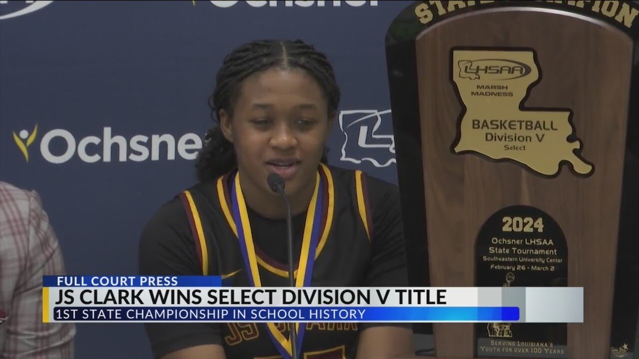 JS Clark Girls Basketball brings home Div. V state championship - YouTube