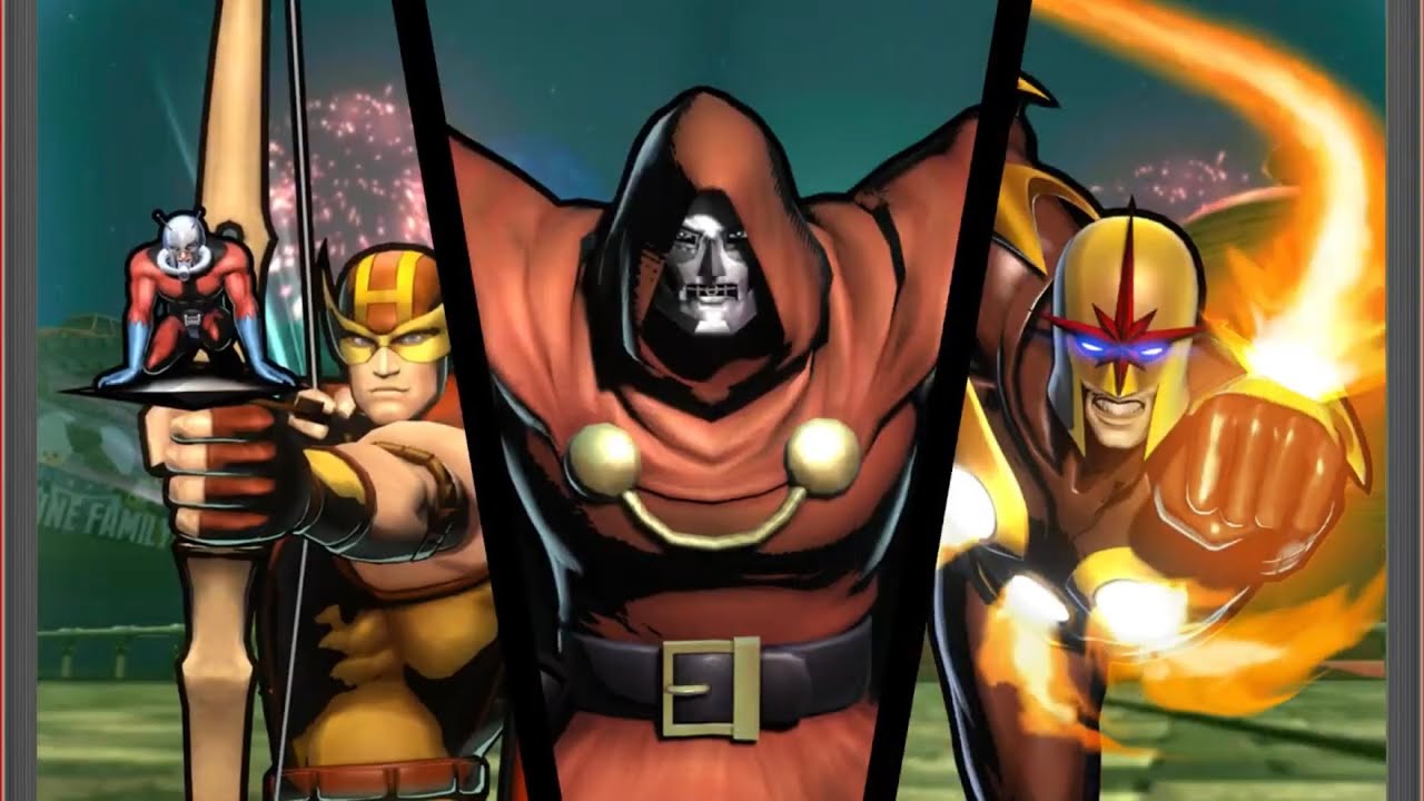 Ultimate Marvel vs Capcom 3: Doctor Doom, Hawkeye, and Nova arcade ...