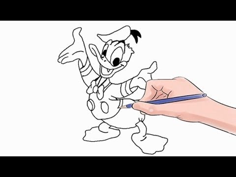 How to Draw Donald Duck Easy Step by Step - YouTube