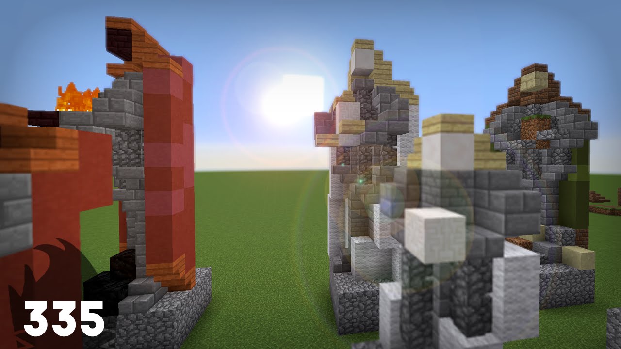 Minecraft Building w/ BdoubleO :: Statues on Statues! :: ep 335 - YouTube