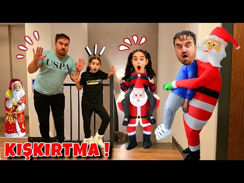 EYVAH ELİF KIŞKIRTMA YAPTI ‼️ NOEL BABA İLE EVİMİZE GİZLİ GİRDİ ÇİKOLATALARI ALDI !!