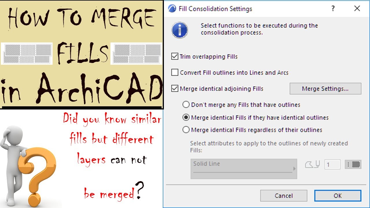 HOW TO MERGE FILLS IN ARCHICAD - YouTube