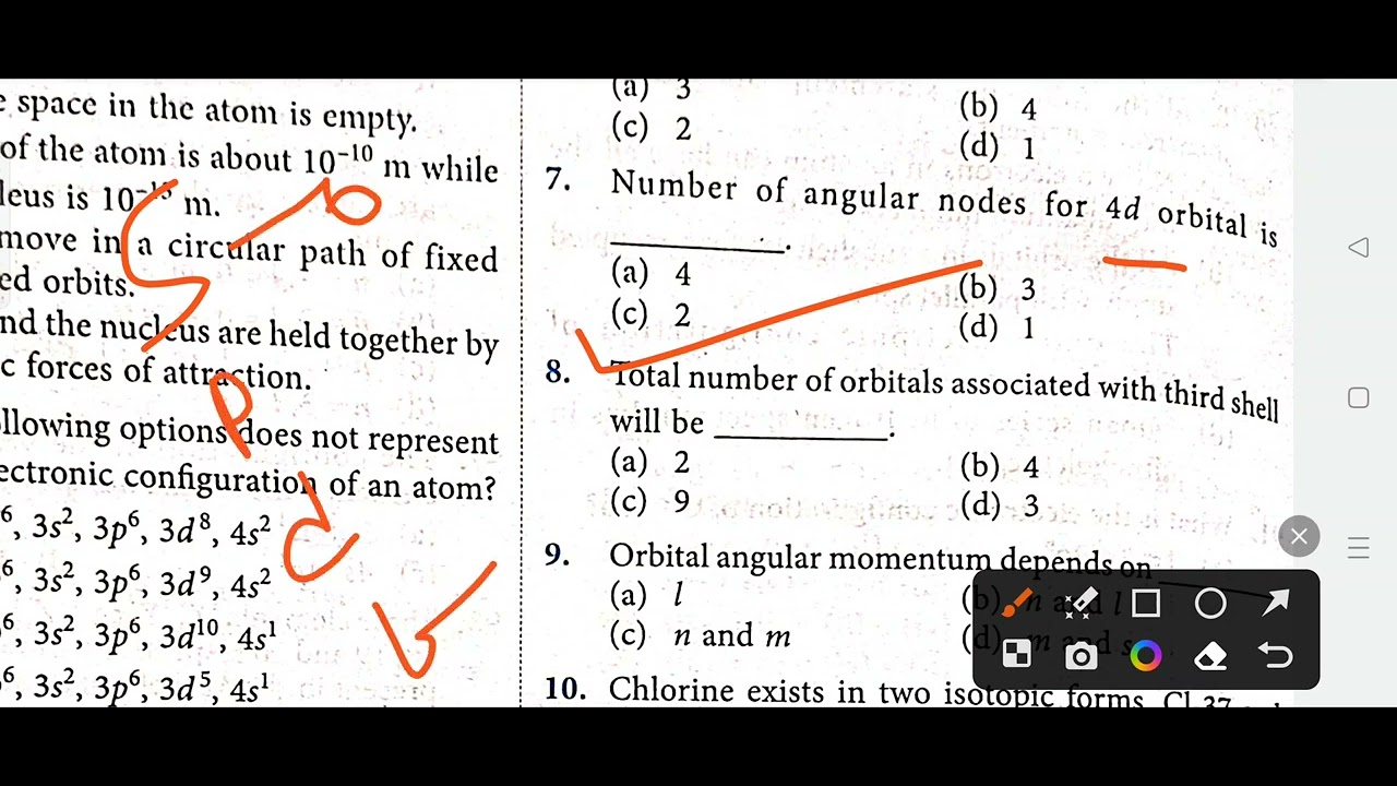 OSSC RHT MAINS CLASS||CHEMISTRY pratice questions||Structure of atom ...