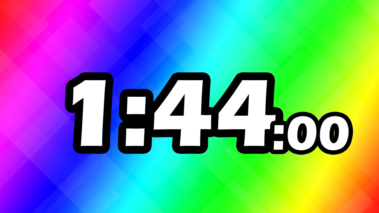 1 Minute and 44 Second TIMER Countdown - YouTube