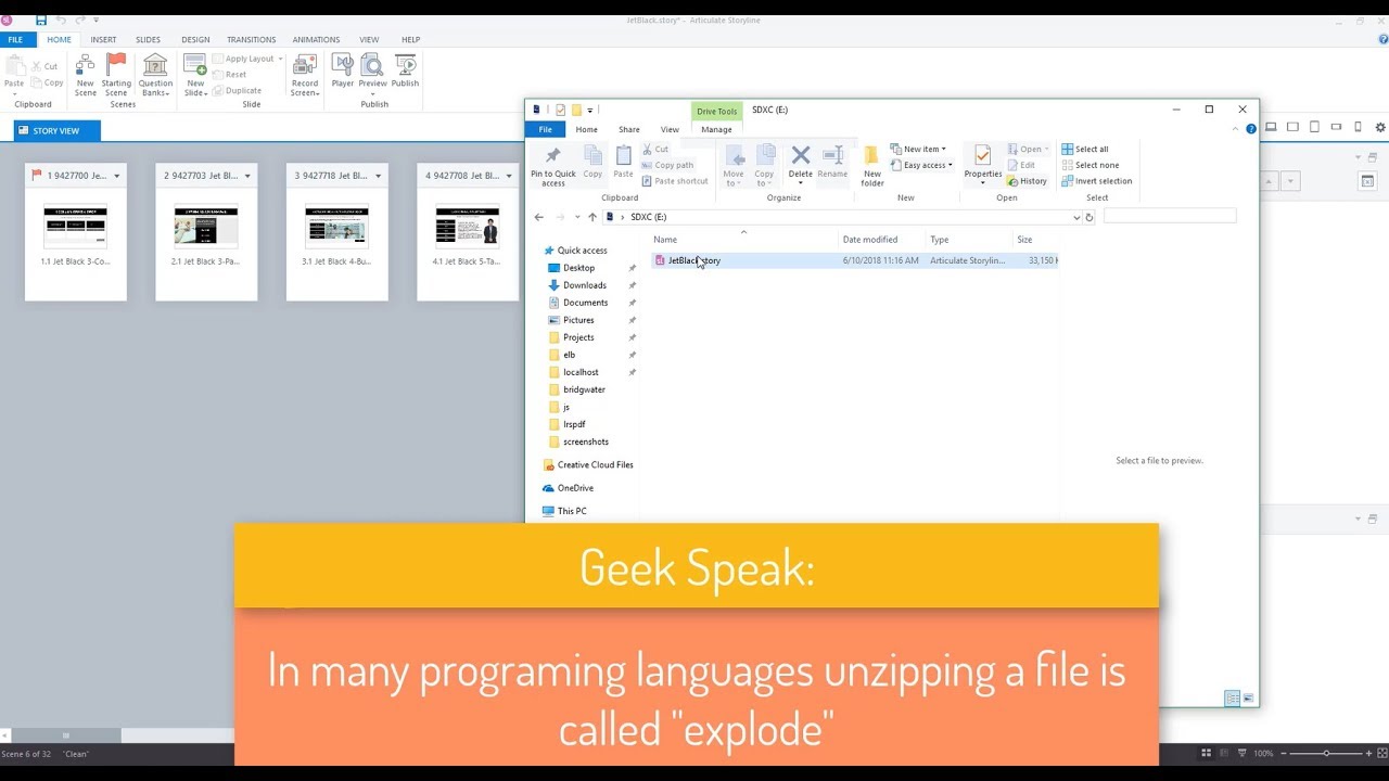 Explode Your Storyline File - YouTube