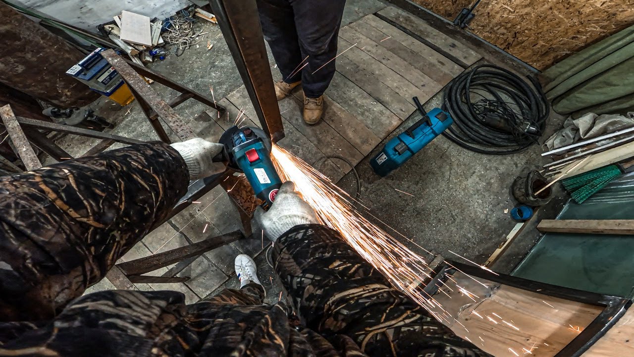 Pov Mastering Metal Grinding With Angle Grinder Youtube