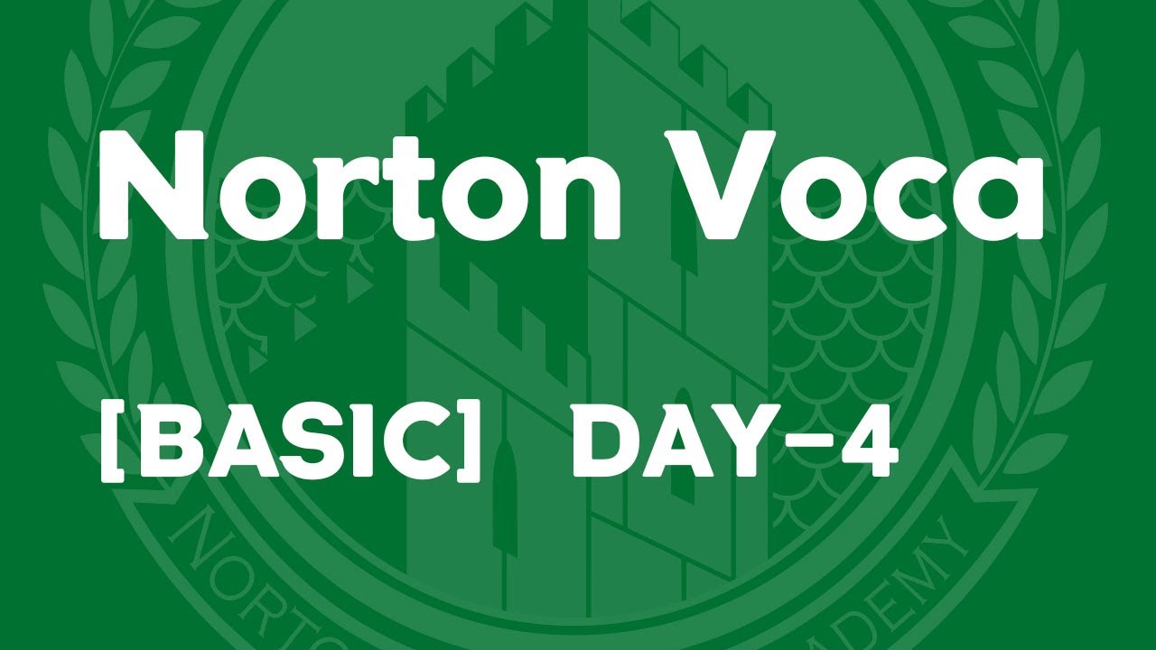 Norton Voca Basic DAY4 - YouTube