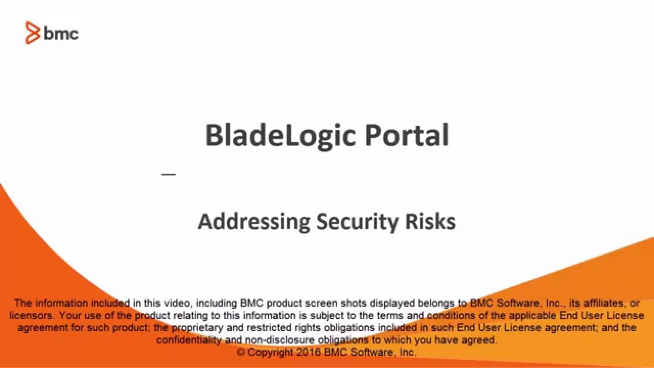 Security Operations with BladeLogic Portal - YouTube