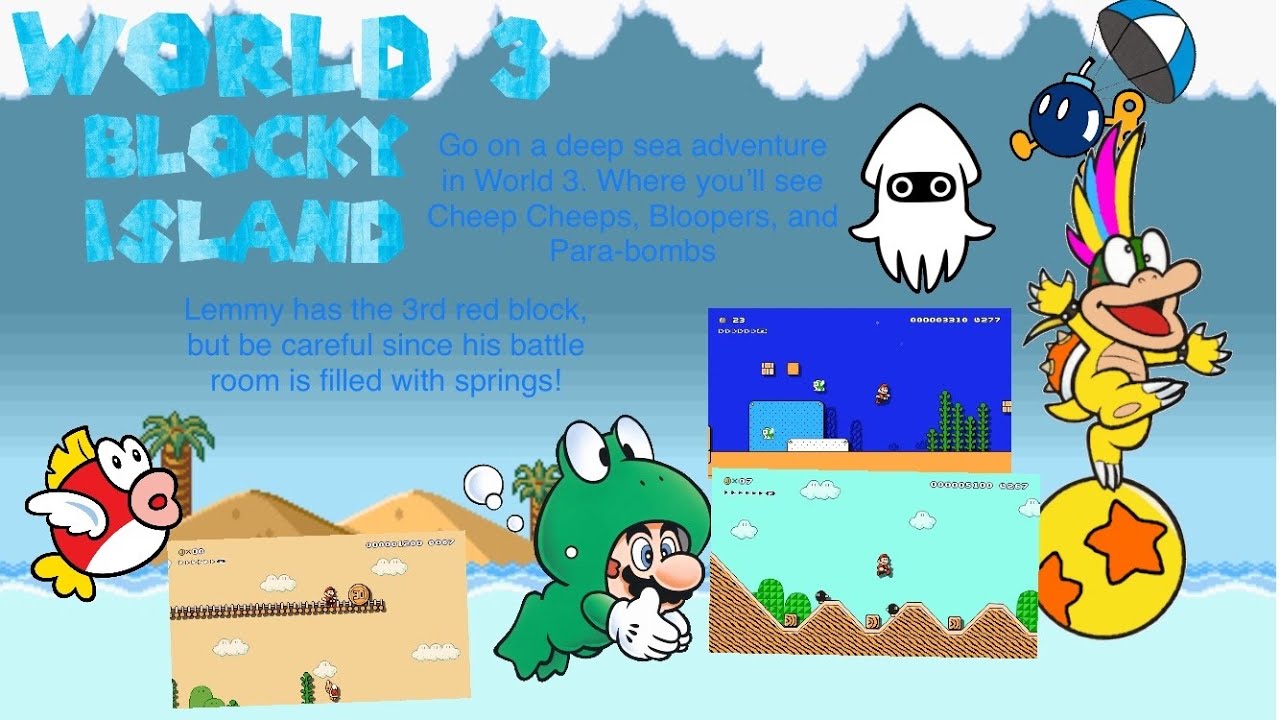 Super Mario Bros: The Red Blocks - World 3: Blocky Island - Trailer ...