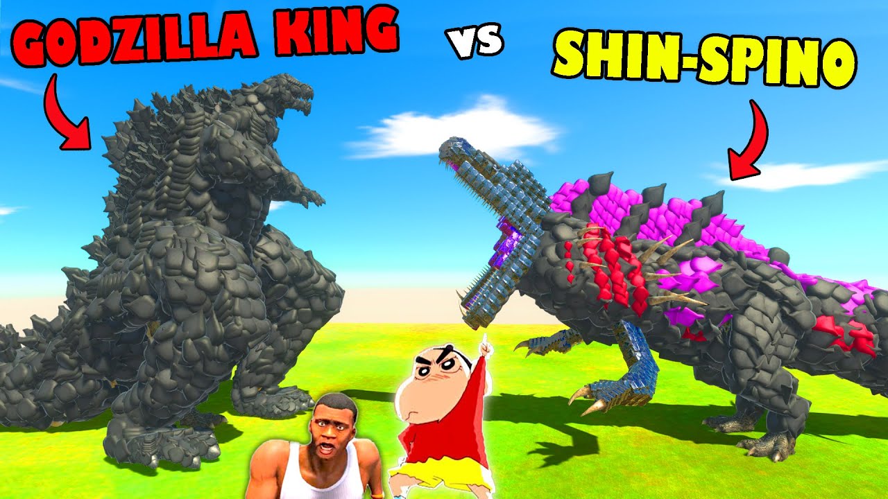 GODZILLA KING vs AL GODZILLAs in Animal Revolt Battle Simulator| SHIN ...
