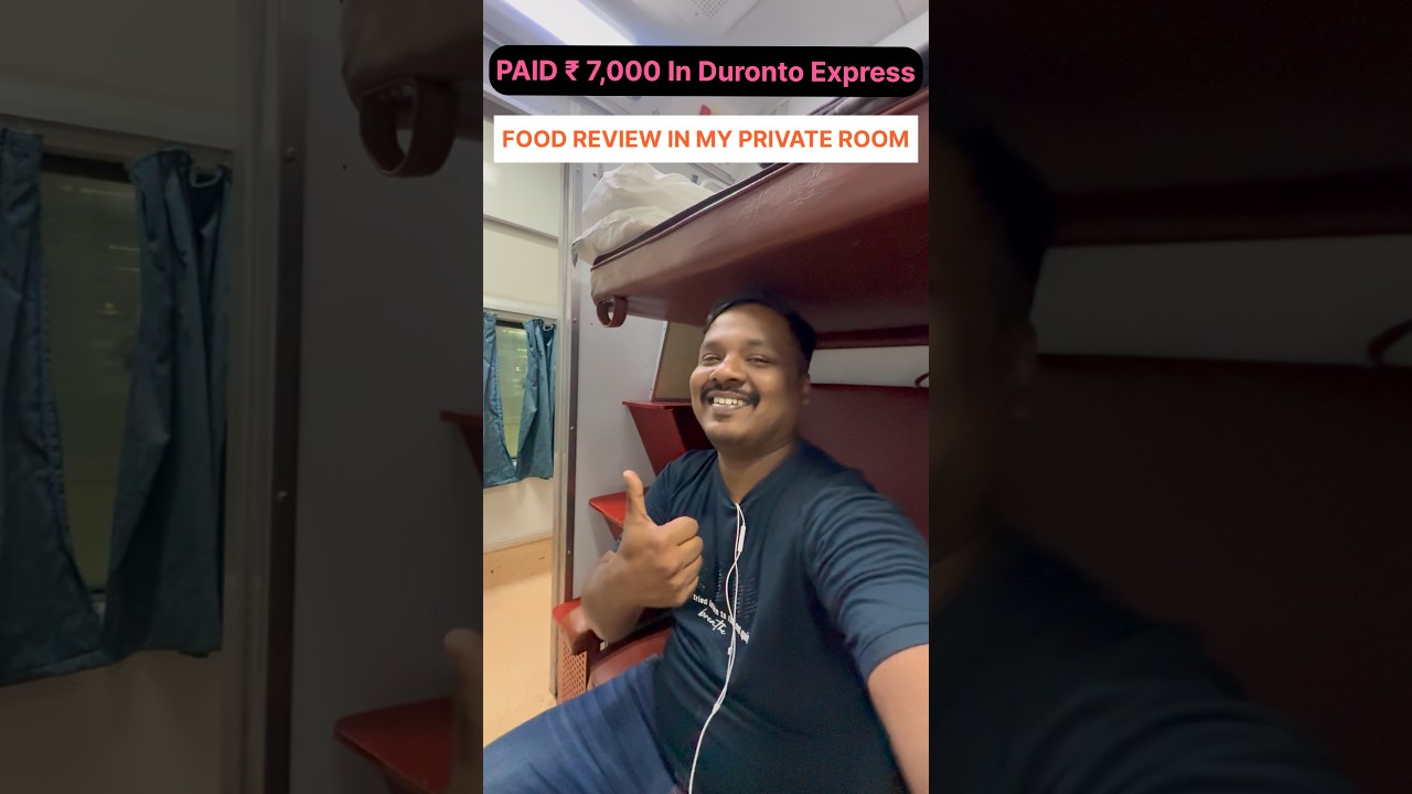 Howrah to Pune AC Duronto First Class Private Room Journey 7000 Price # ...