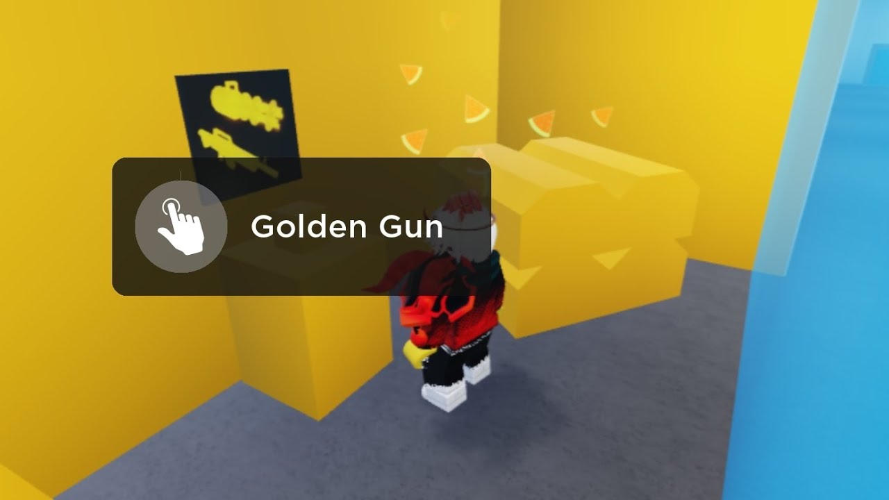 how to get golden gun free no robux-scp game and sip monster - YouTube