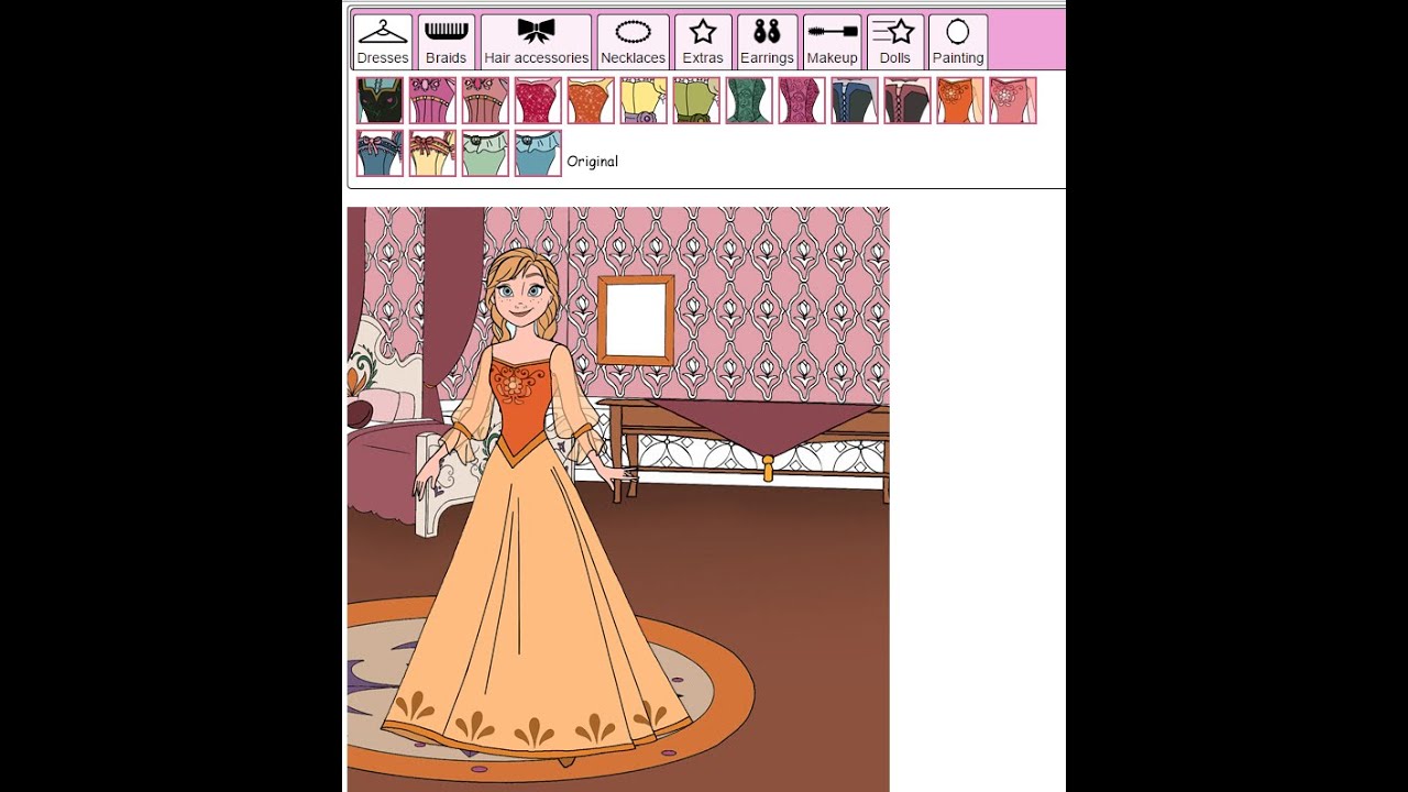 Anna Dress Up Games For Kids - YouTube