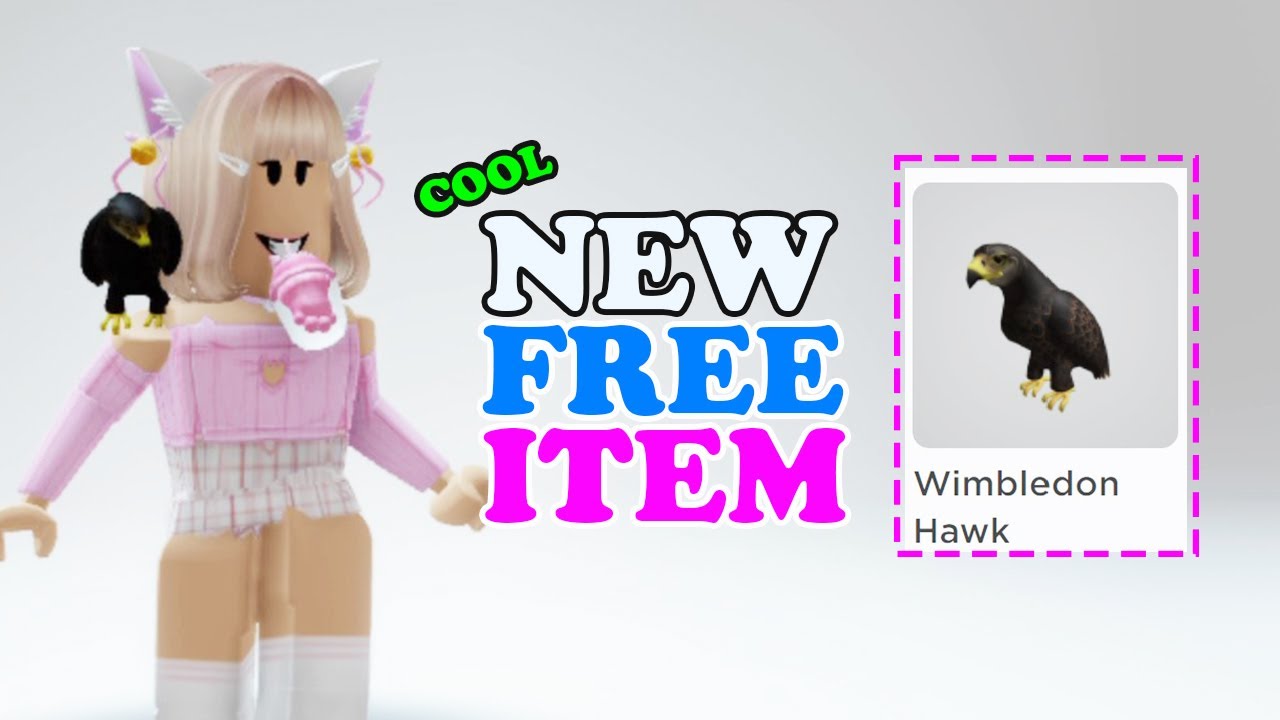 GET THIS FREE ROBLOX ITEMS NOW! 😍 WIMBLEDON HAWK | ROBLOX | CATIEBLOX ...