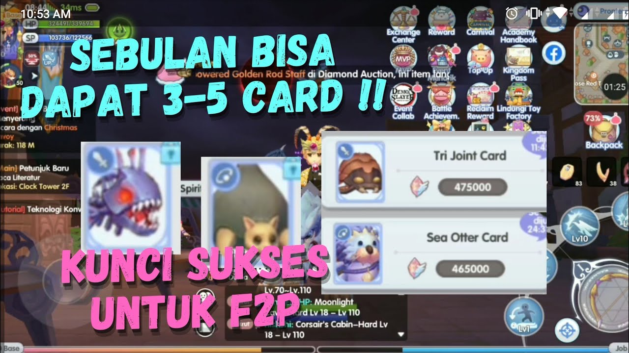 KUNCI SUKSES DROP CARD !! | RAGNAROK X NEXT GENERATION #36 - YouTube