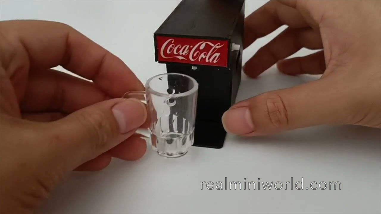 Miniature Real Working Coke Soda Water Dispenser | Mini Cooking - YouTube