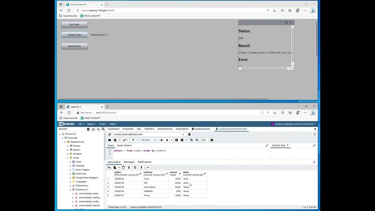 WinCC Unified GraphQL Custom Web Control - YouTube