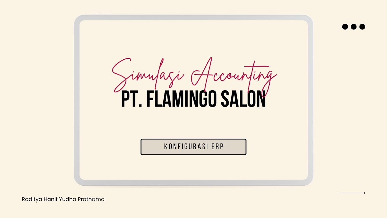 [ODOO 16] Simulasi Accounting - PT. Flamingo Salon - YouTube