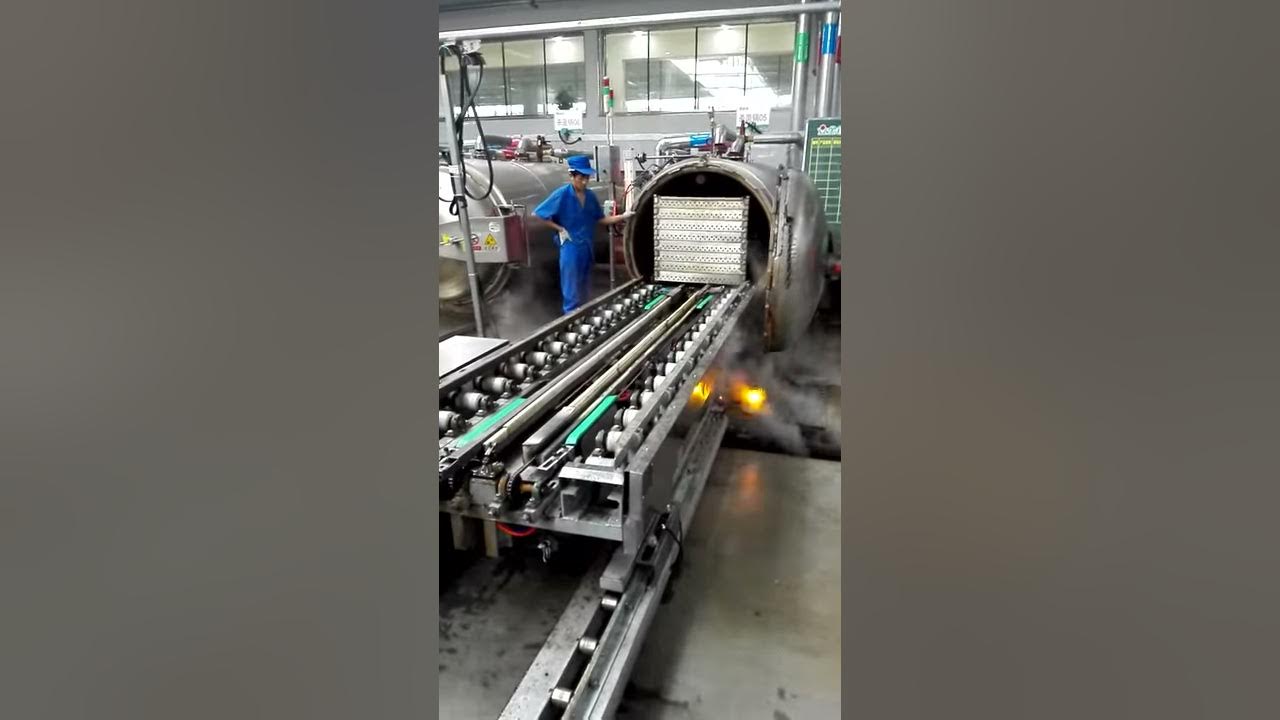 Retort loading&unloading and cargo turnaround system - YouTube