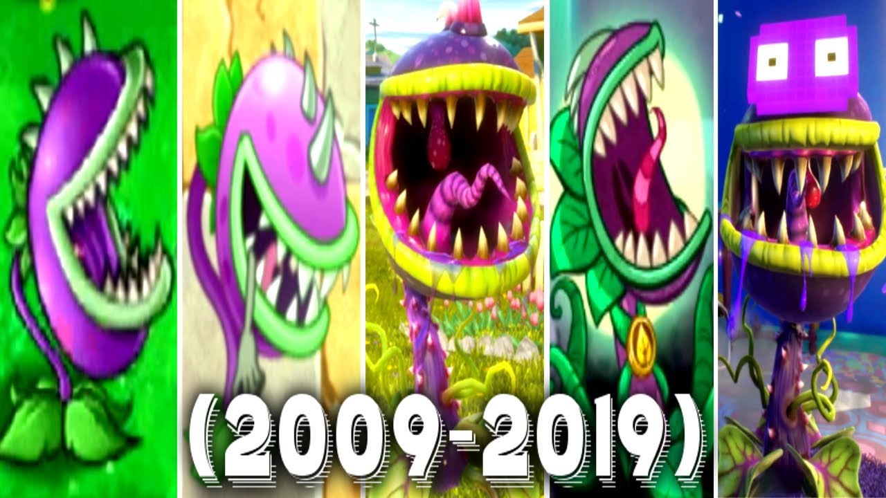 Evolution of Chomper | PVZ GW 2, PvZGW 1, PVZ, PvZ2, PvZ Heroes, PvZ DS ...