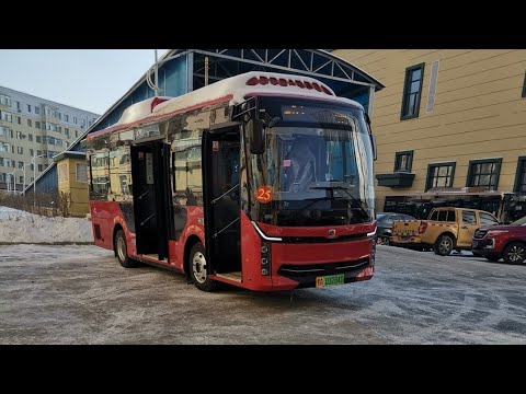[Harbin Public Transport] 1080P Harbin new bus Zhongtong V7 experience ...