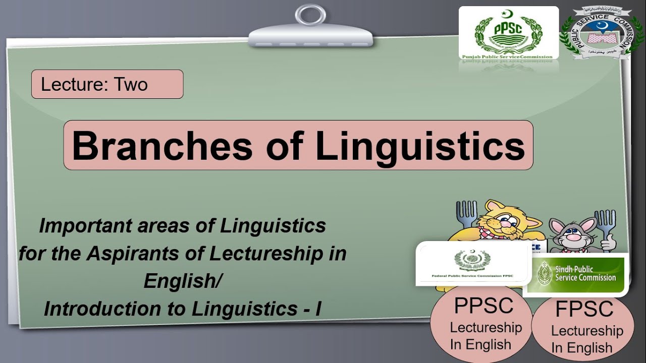 Linguistics | All Branches of Linguistics | Lecture two - YouTube