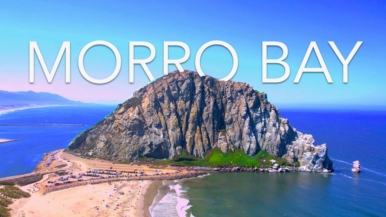 Morro Bay, Morro Rock, Morro Strand State Beach via drone camera and GOPro Hero 10 HDR 4K - YouTube
