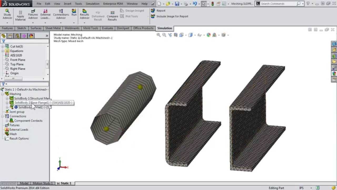 singularityoftheday - SOLIDWORKS Simulation - How do I change mesh ...