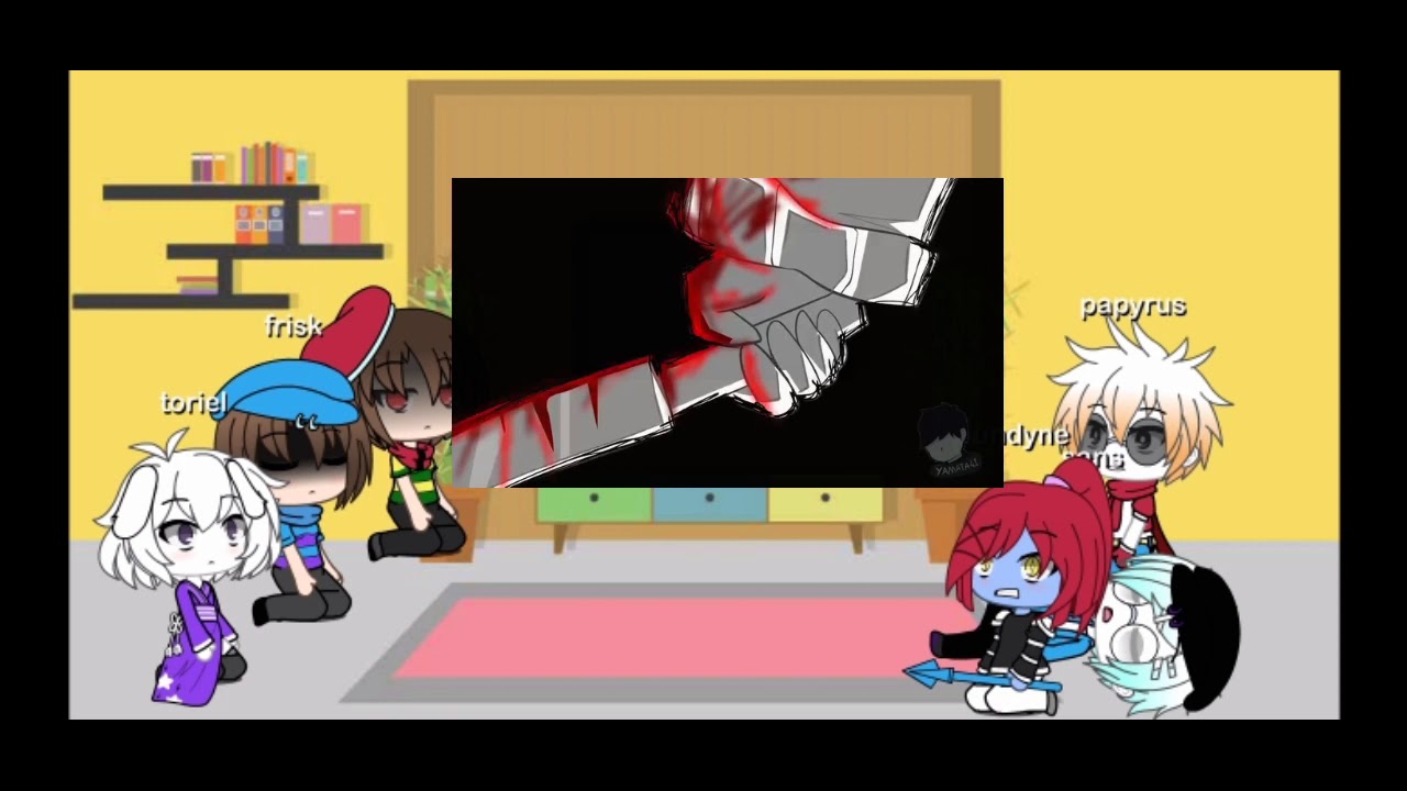 undertale react to villain sans squad - YouTube