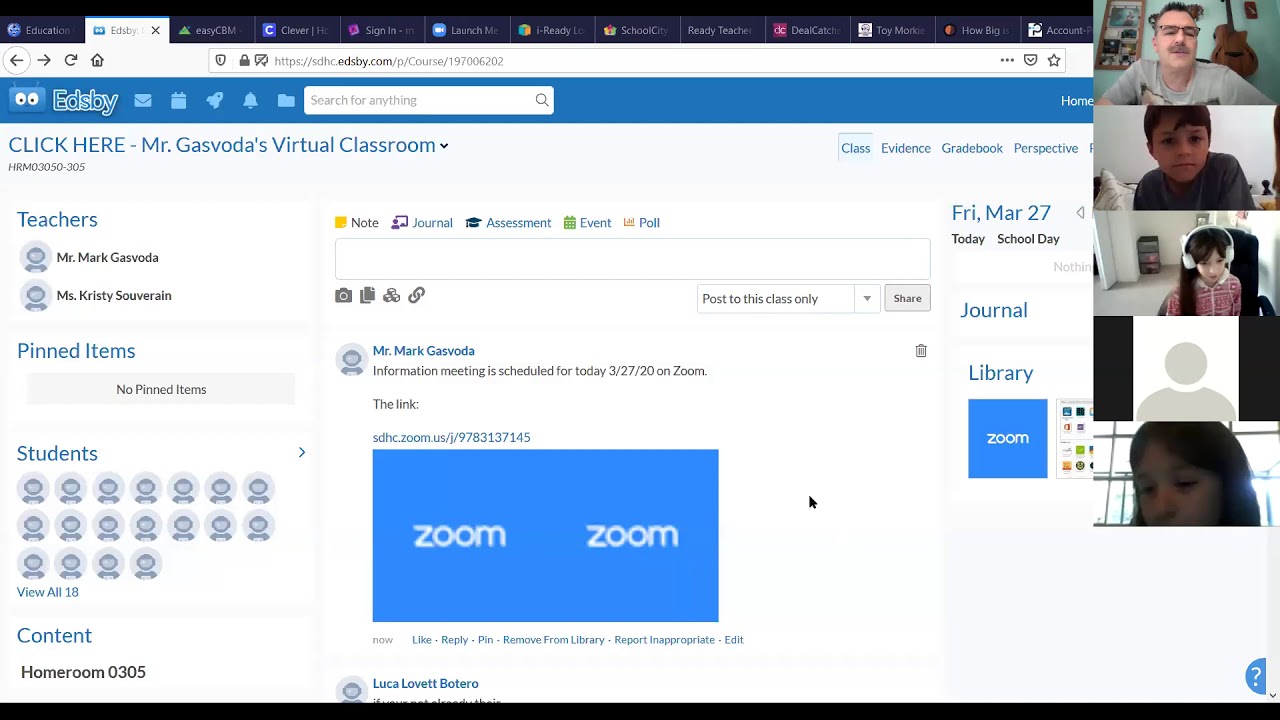 Intro to Zoom Meeting, Friday 3/27 - YouTube