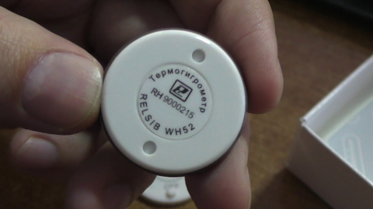 Электронный Bluetooth термогигрометр RELSIB WH52 - YouTube
