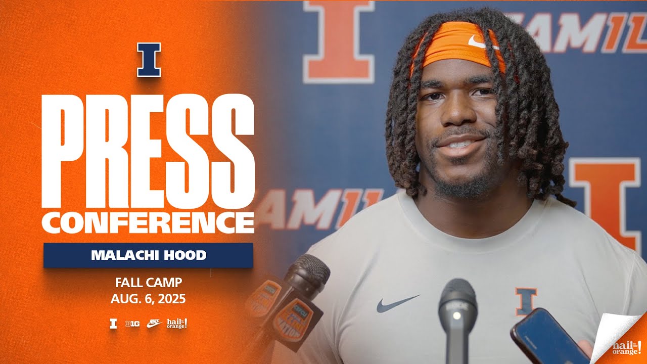 Illinois Football | Malachi Hood Press Conference 8/6/25 - YouTube