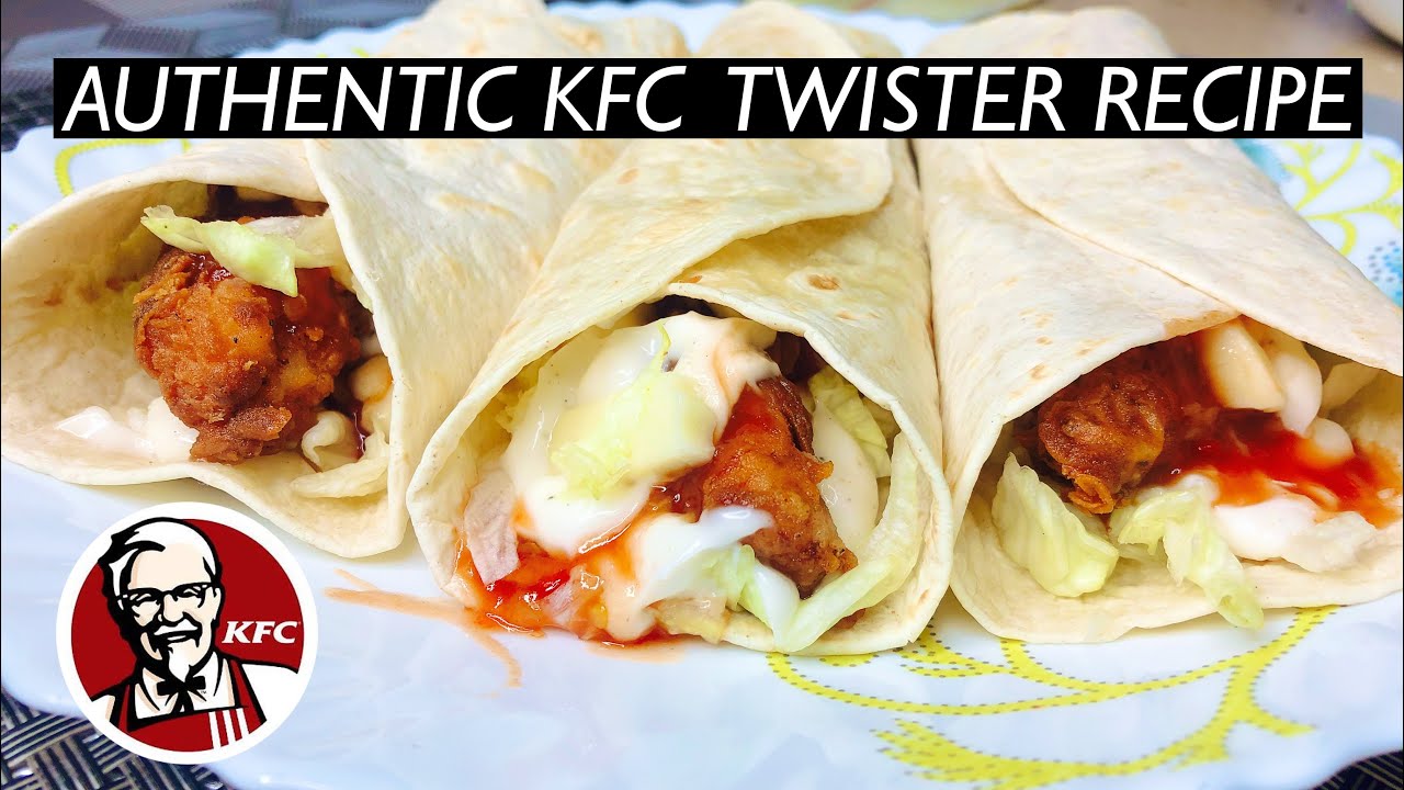 Authentic Recipe of KFC Twister | #KFCTwister Wrap | Delicious homemade ...
