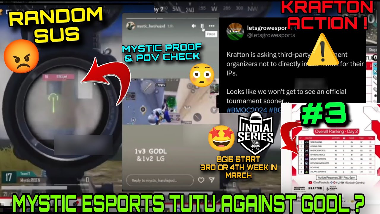 Mystic Random SUS TUTU Against Godl Krafton Notice To Third Party ...