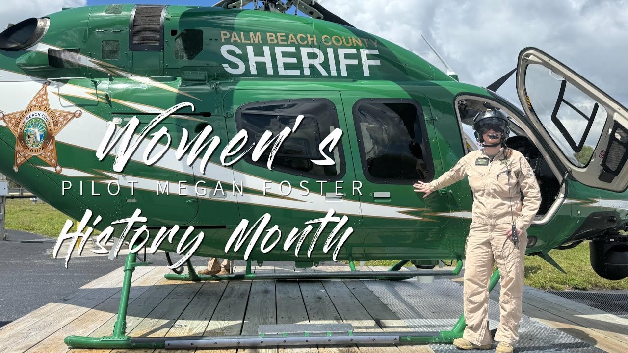 Women History Month - PBSO Highlights Pilot Megan Foster - YouTube