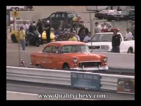 1955-1956 Chevrolet Bel Air Drag Racing Barona drag strip 2-16-2013 ...