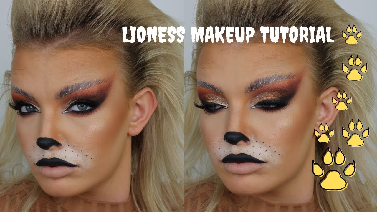 EASY LION HALLOWEEN MAKEUP TUTORIAL | ELOISE MAE MAKEUP - YouTube