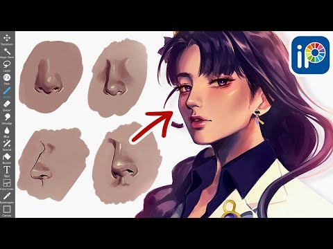 HOW I DRAW NOSE (Semirealistic, Anime) | ft. Raiden Shogun Genshin