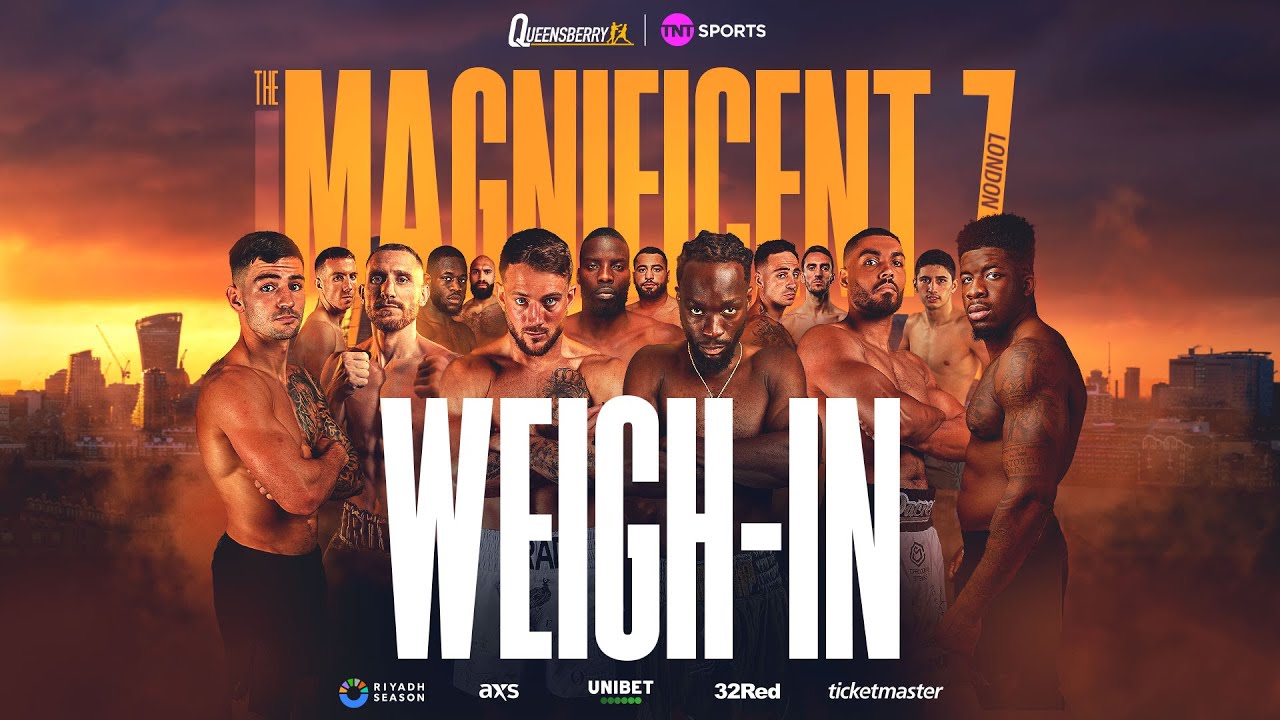 Magnificent 7 London | Live Weigh-In | Pauls v Bentley, Dacres v ...