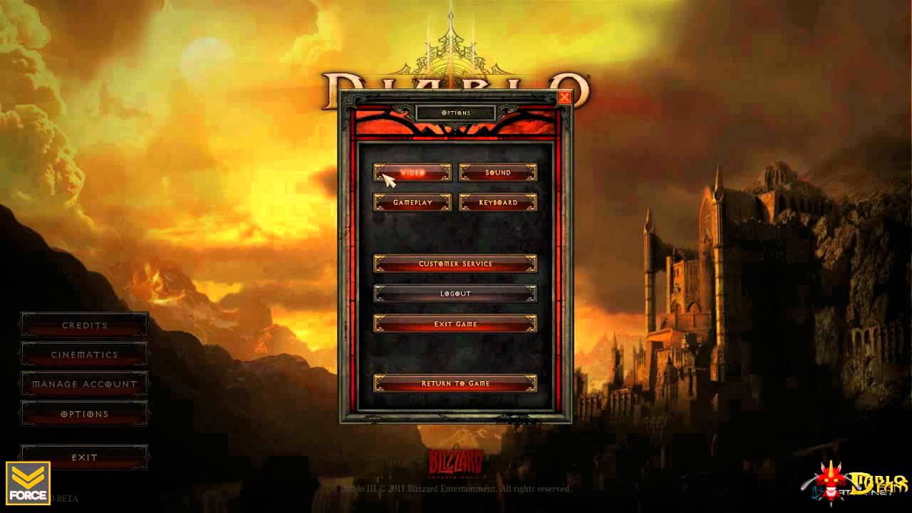 Diablo 3 - Beta Client and Login Screen - YouTube