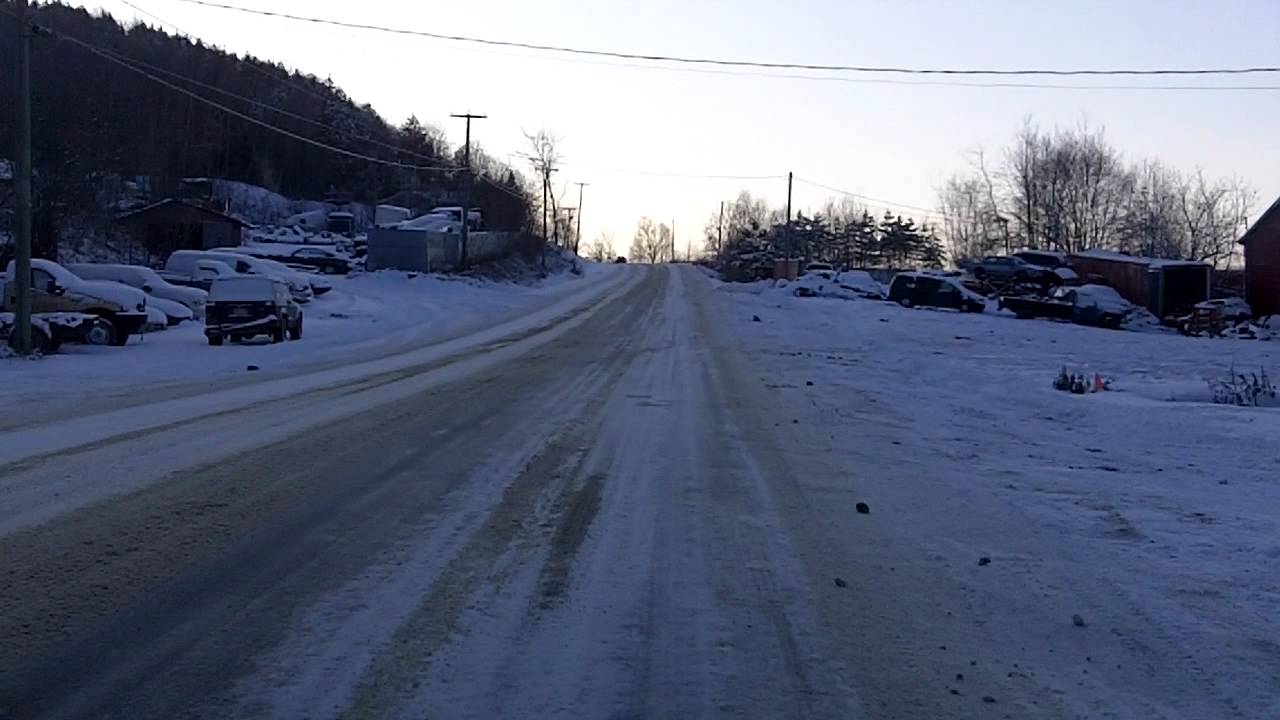 Emily driving snow covered back roads of New Brunswick - YouTube
