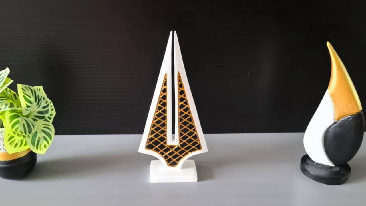 Easy DIY sculpture making idea. Beautiful DIY home decor sculpture ...