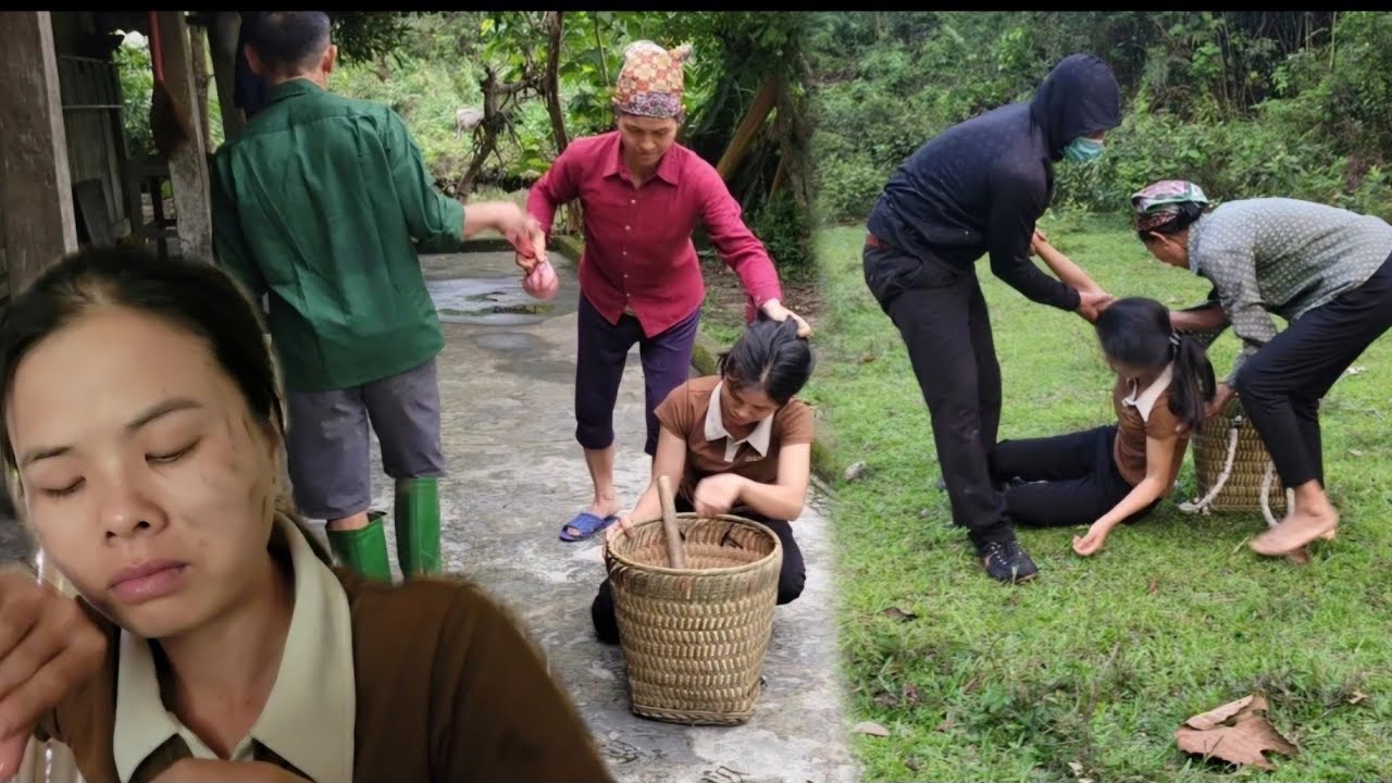The girl went foraging in the forest and fainted. Two kind people ...